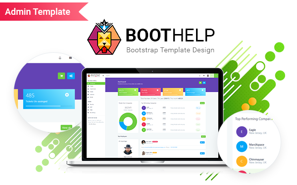Boothelp Admin Bootstrap template HTML dashboard - Maxartkiller