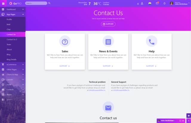 Gotri Admin Dashboard Html Bootstrap 4 Angular 6 Angular 7 Template Maxartkiller